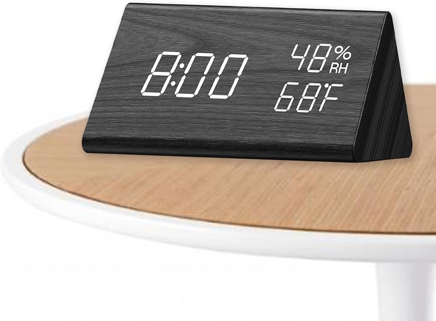 Digital Clock,Temperature & Humidity Detection&Customizable Brightness ...