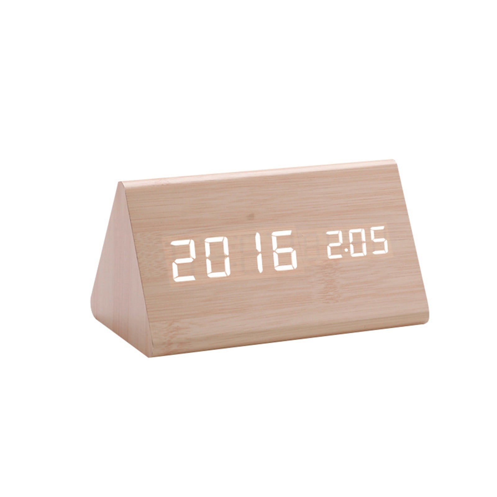 Digital Clock with Date and Day of Week Led Display Modern Desk or Wall ...