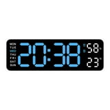 Digital Clock with LED Calendar and Temperature Display for Desktop ...