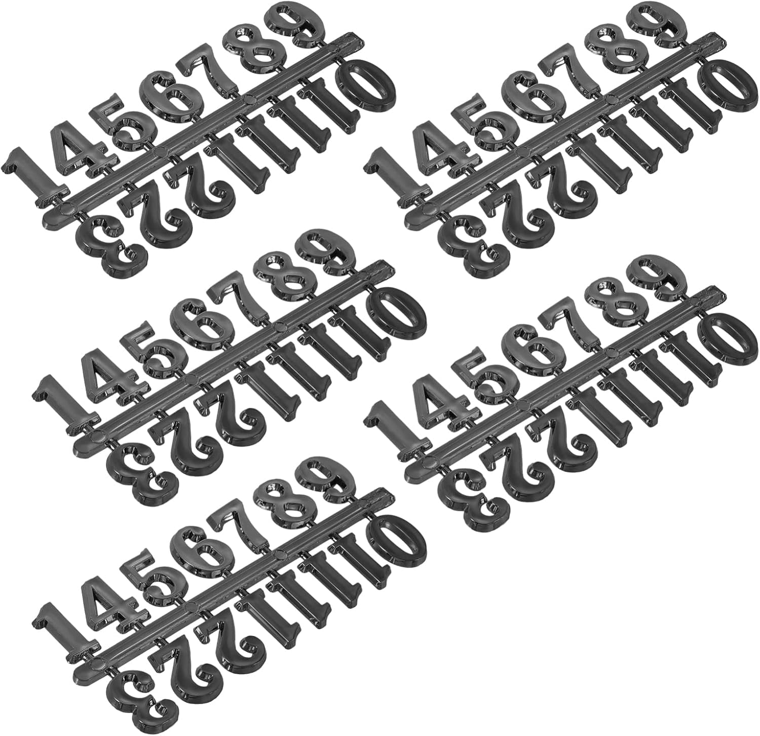 Digital Clocks 5 Set Clock Numerals Clock Mechanism DIY Clock Arabic ...