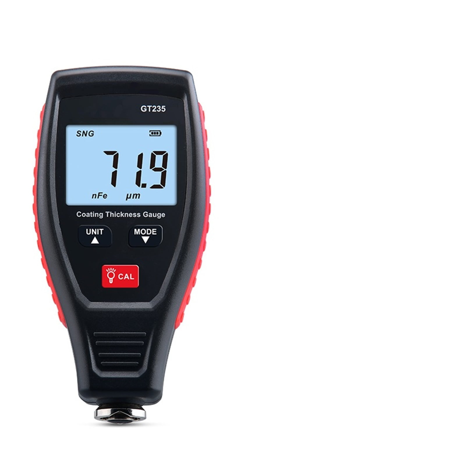 Digital Coating Thickness Gauge 0.1micron/0-1300/1800um FE/NFE Paint ...