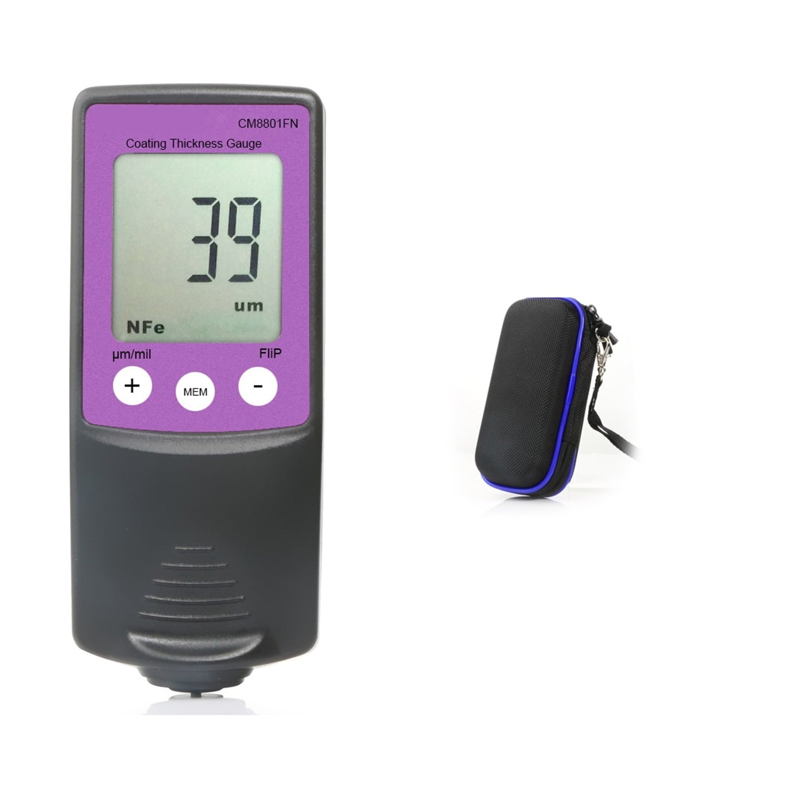 Digital Coating Thickness Gauge Width Measuring Instrument Paint Film ...