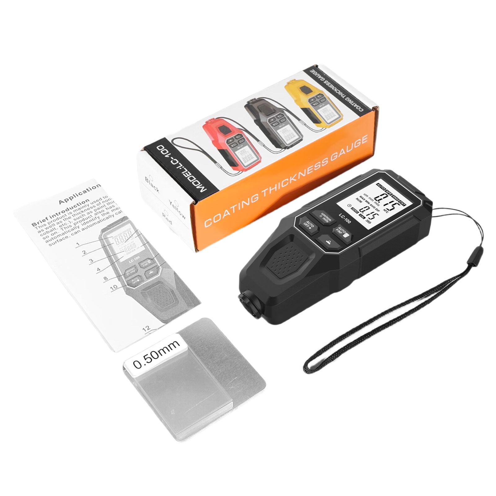 Digital Coating Thickness Gauges 0-2000μm Large Display Paint Coating ...