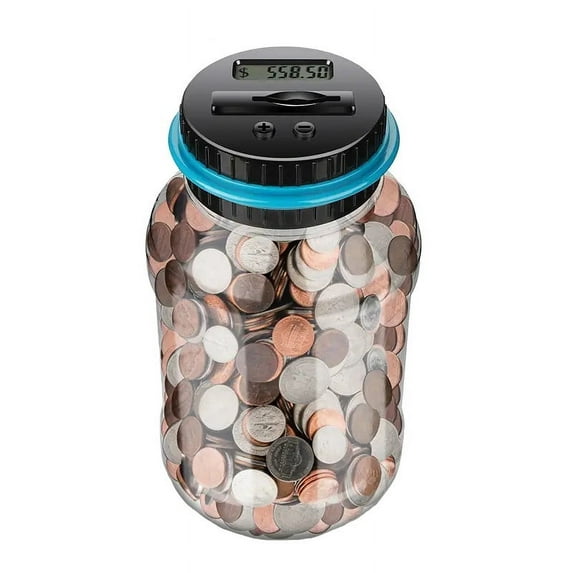 (Digital Coin Counter Bank For Boys & S With Lcd Display, 1.8L Capacity ...
