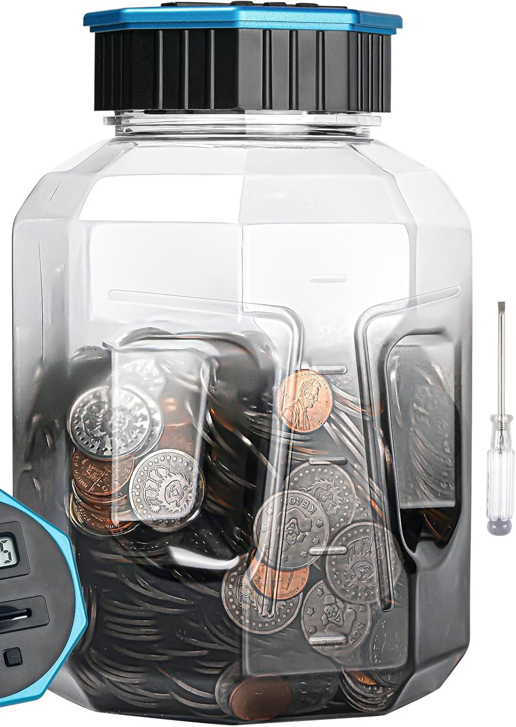 Digital Coin Counting Bank with LCD Counter, Coin Counter Money ...