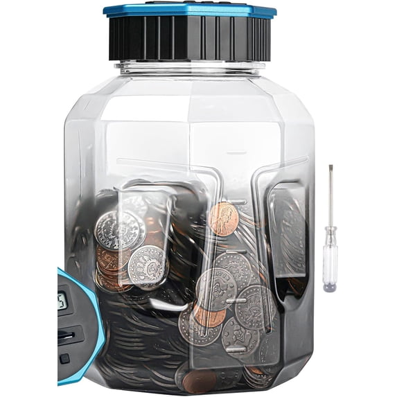 Digital Coin Counting Bank with LCD Counter, Coin Counter Money ...