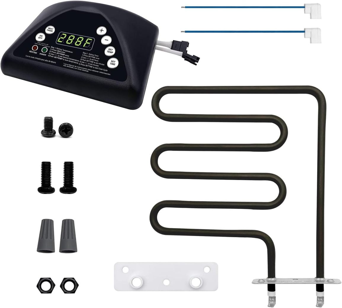 Digital Control Panel Kit and 800 Watts Smoker Heating Element Kit for ...