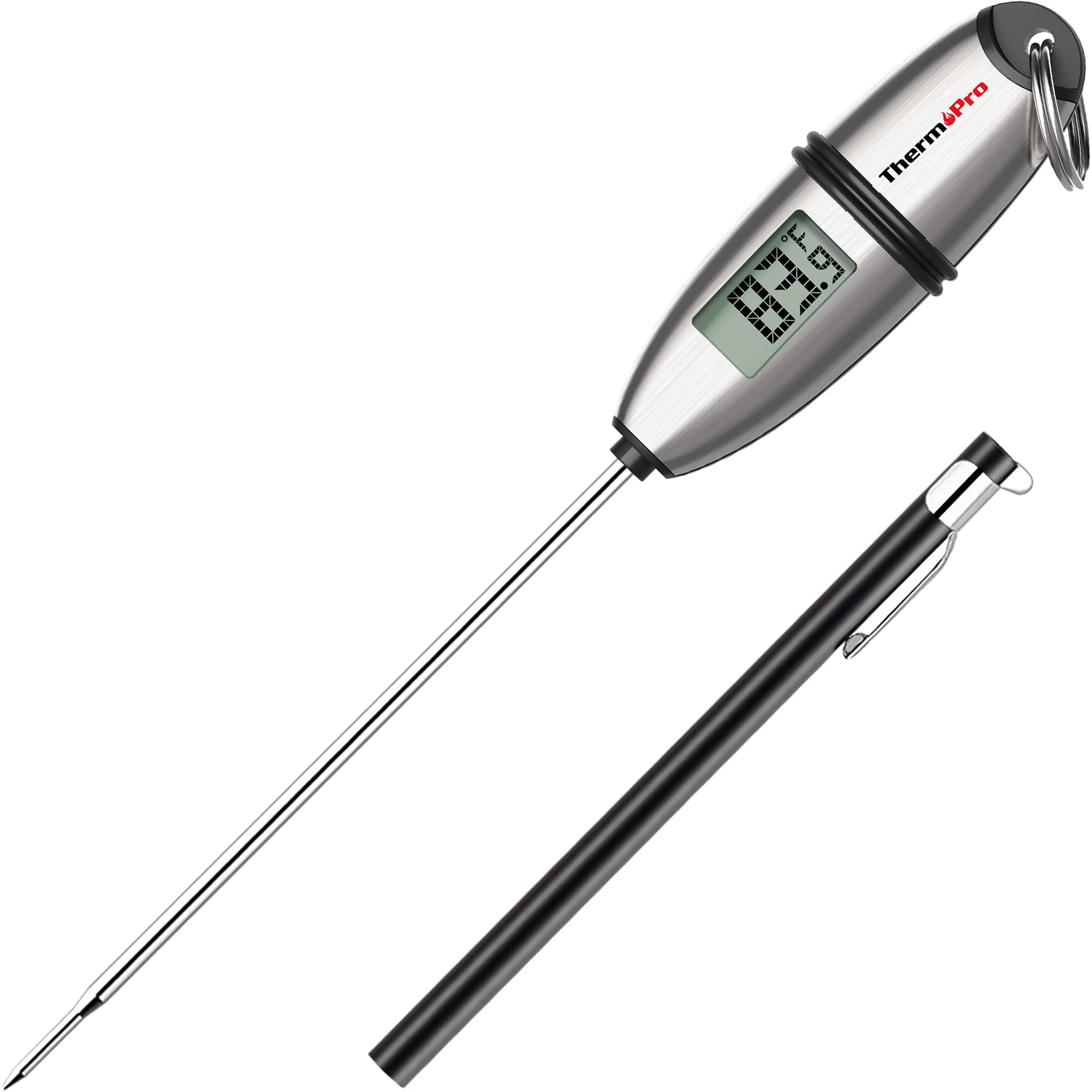 Digital Cooking Thermometer for Meat Bread Baking Sourdough Liquids ...