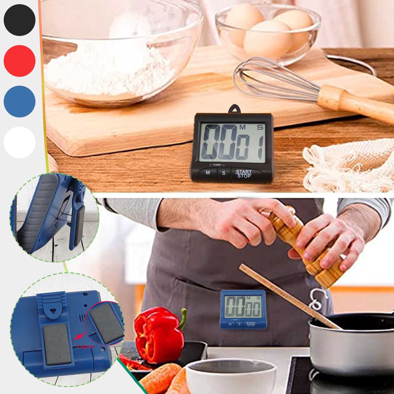 Digital Cooking Timer, Large Lcd Display Alarm, Kitchen Classroom Timer ...