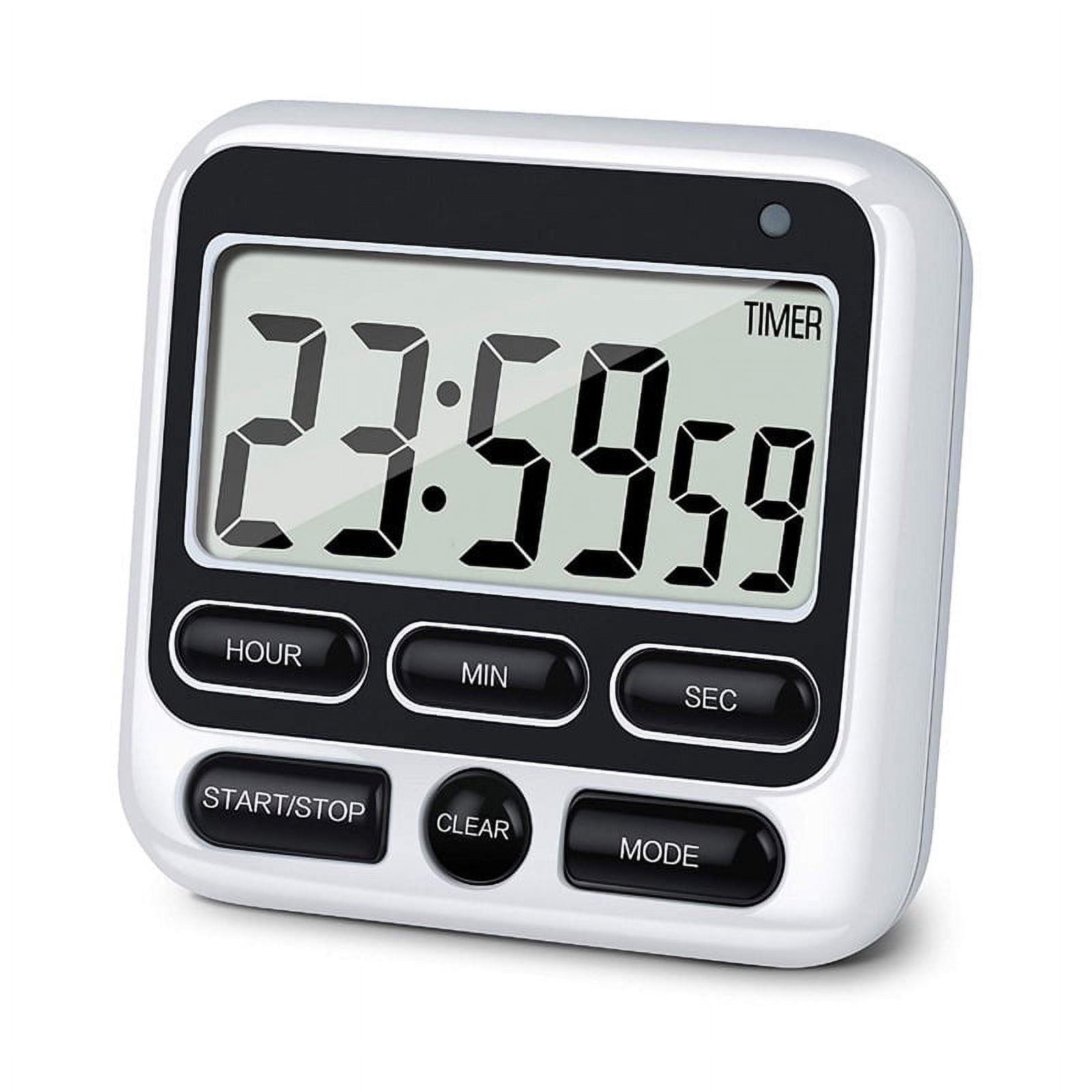 Digital Countdown Kitchen Timer -Count Up Down Magnetic Timer Clock for ...