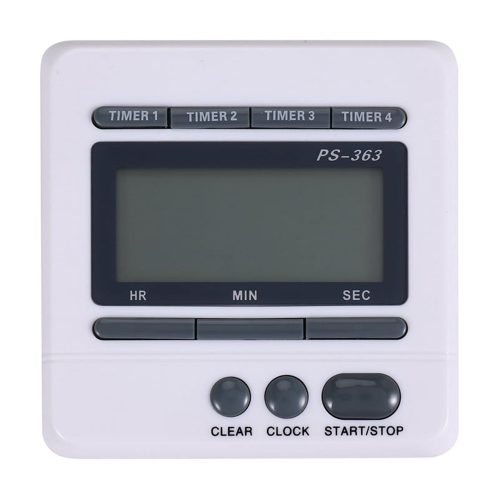 Digital Countdown Timer 4 Channel Count Up Down Kitchen Cooking Timer ...