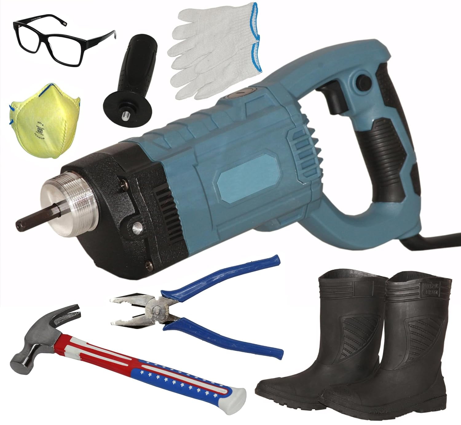 Digital Craft Handheld Concrete Vibrator Electric Vibrating Tool ...