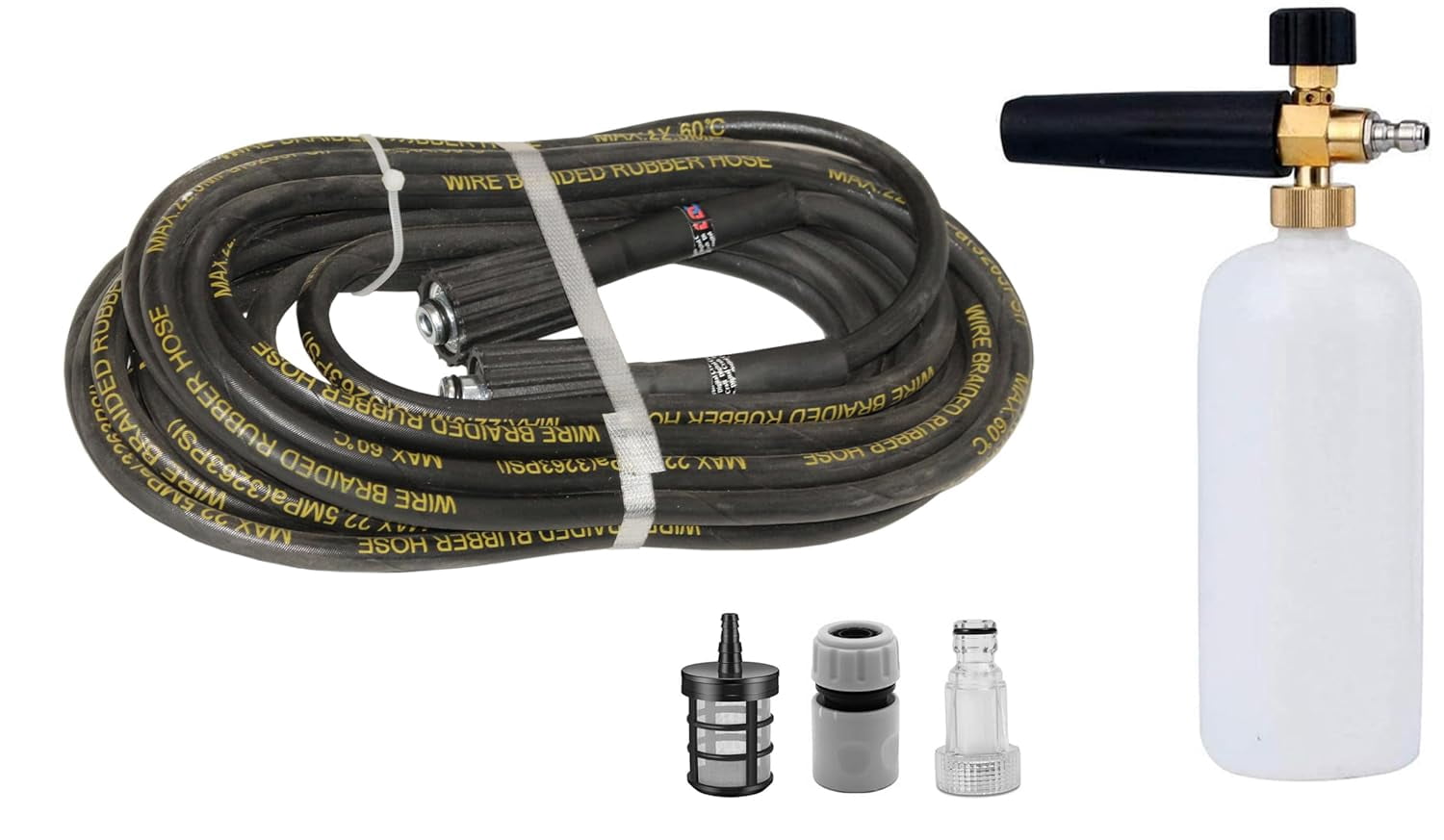 Digital Craft Hydraulic Pressure Washer Hose Pipe 3263PSI M2215 14mm ...