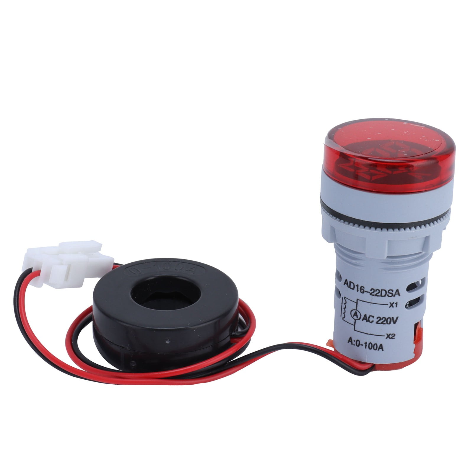 Digital Current Meter Universal Ammeter Signal Indicator Lamp Light AC ...