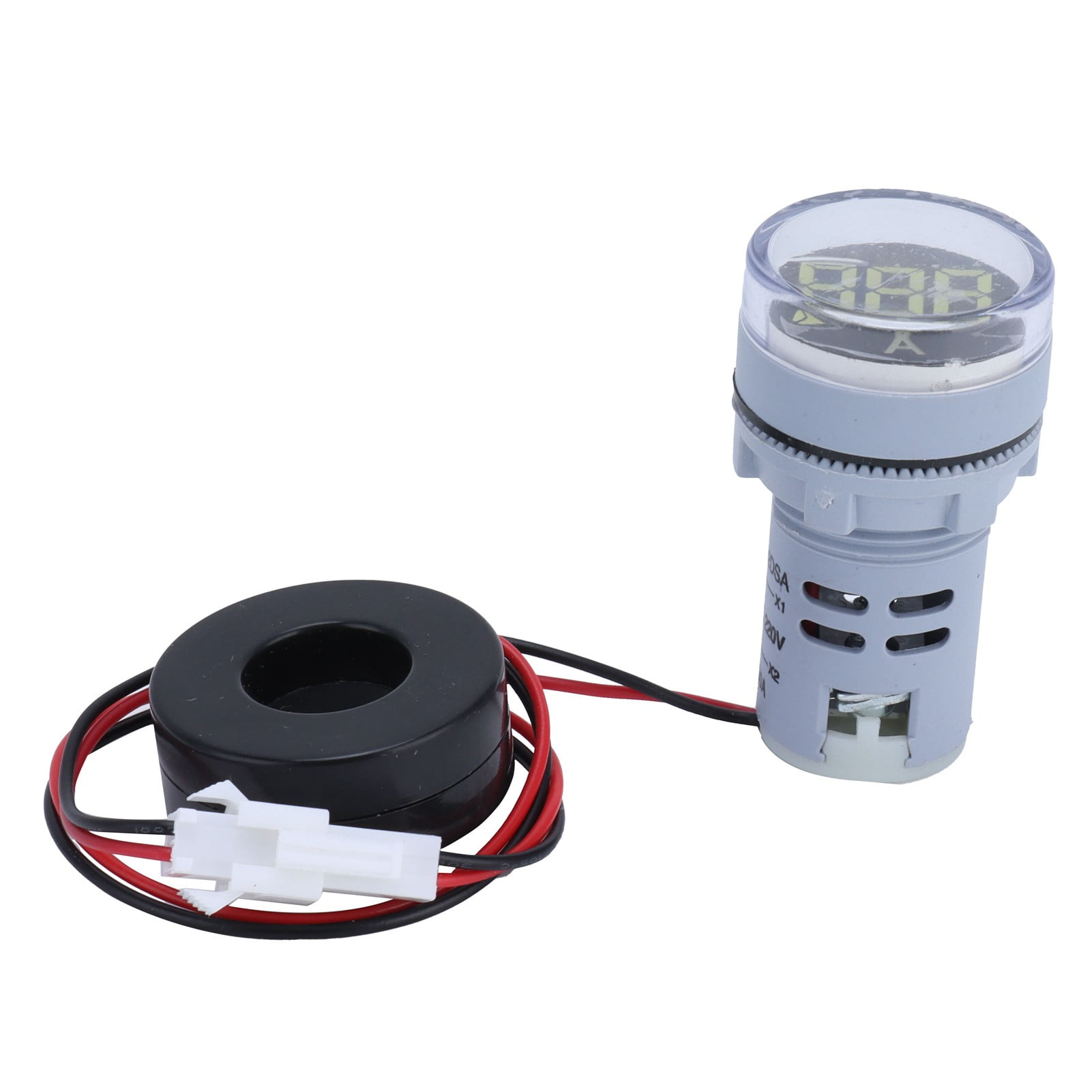 Digital Current Meter Universal Ammeter Signal Indicator Lamp Light AC 220V AD16?22DSAWhite ...