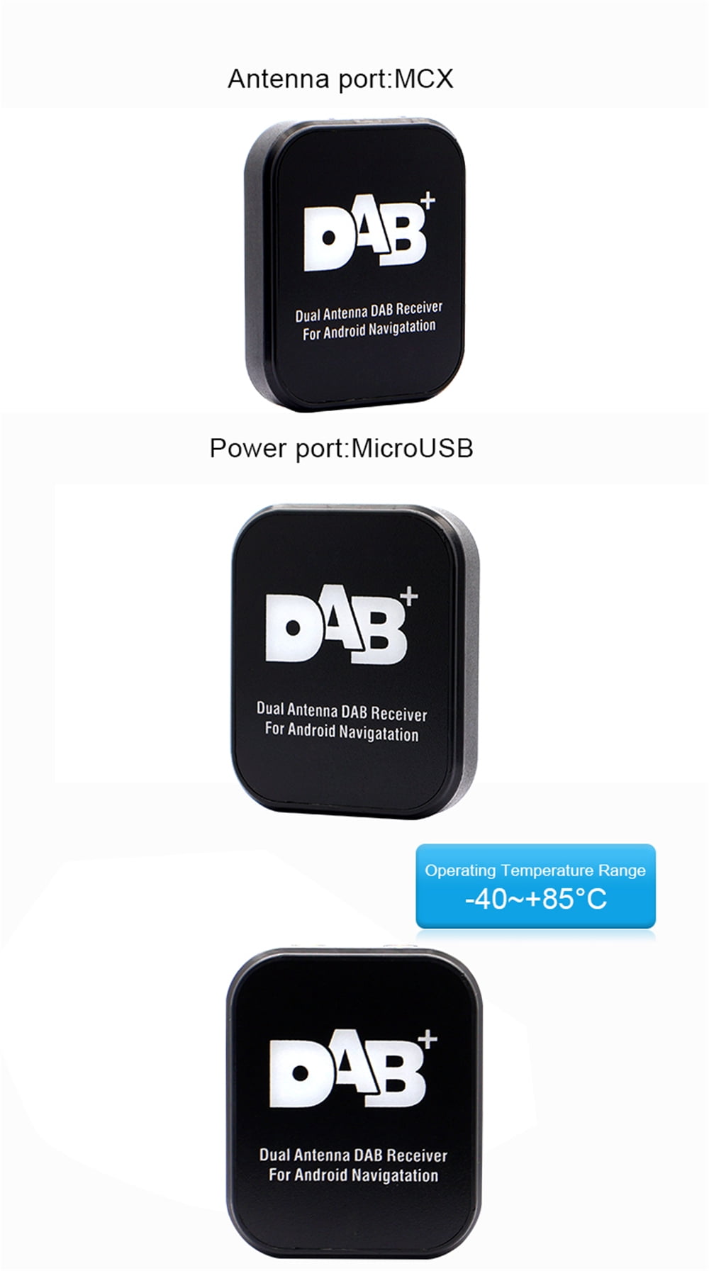 Digital Dab+Adapter Tuner Car Audio Radio Box Usb Receiver Antenna For ...