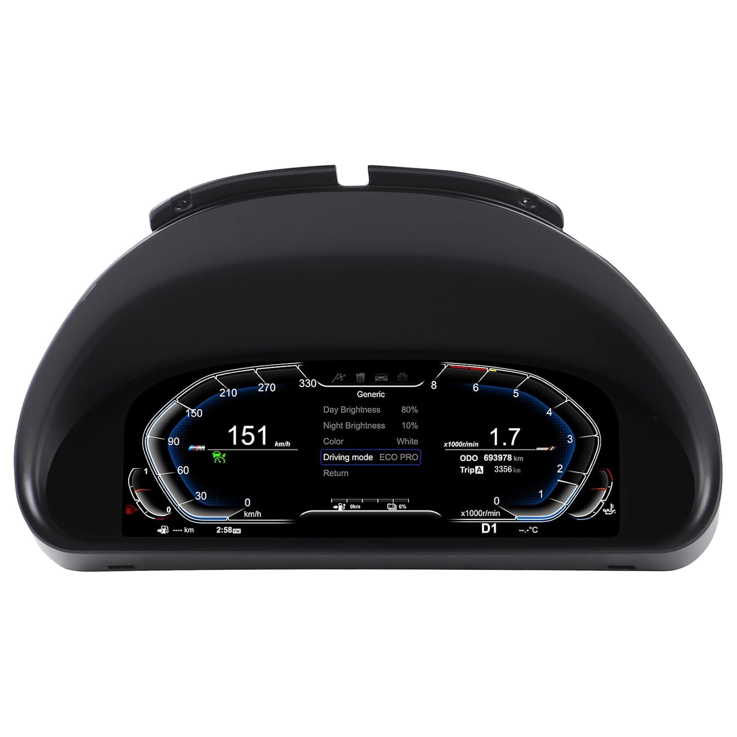 Digital Dash, Aftermarket Instrument Cluster, Gauge Cluster for BMW X5 ...