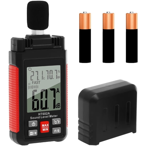 Digital Sound Level Meter Noise Meter Measure 30-130dB Noise Tester ...