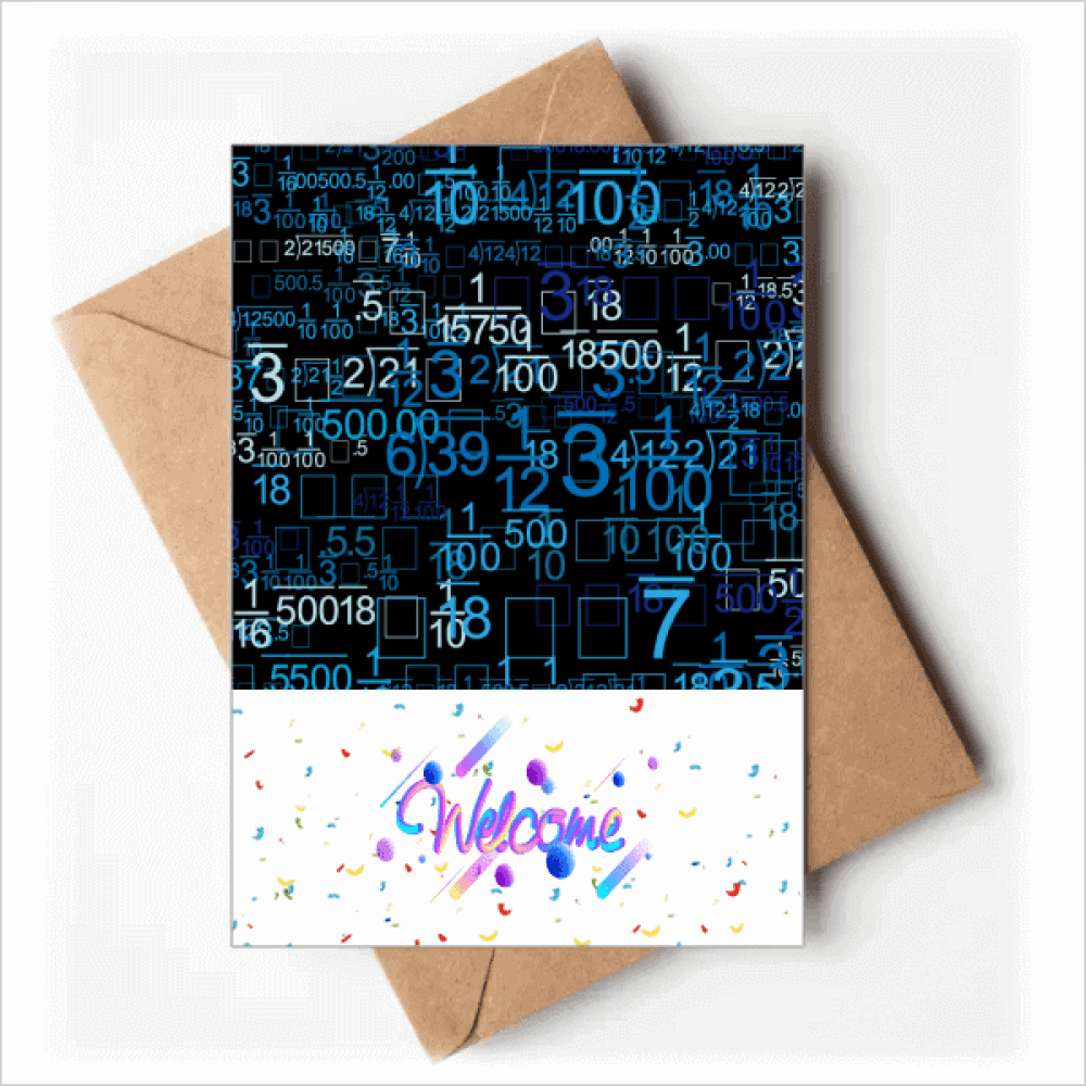 Digital Decimal Illustration Science Technology Welcome Back Greeting ...