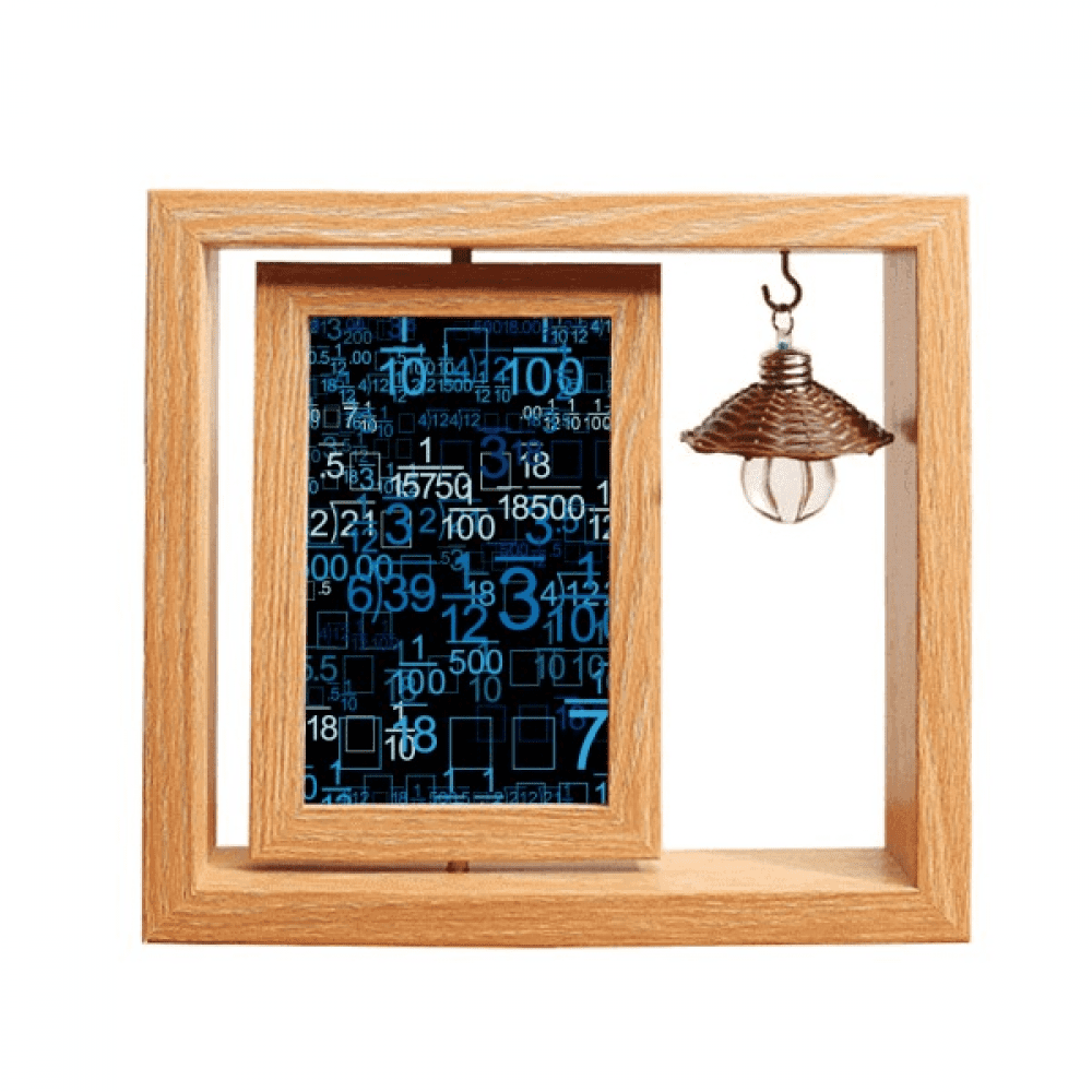 Digital Decimal Illustration Science Technology Wooden Rotating Picture ...