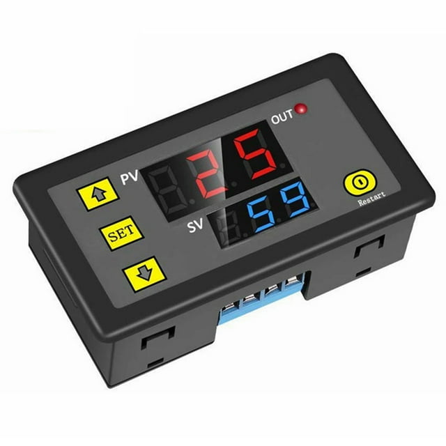 Digital Delay Relay Led Display Cycle Timer Control Switch Adjustable Relay - Walmart.com