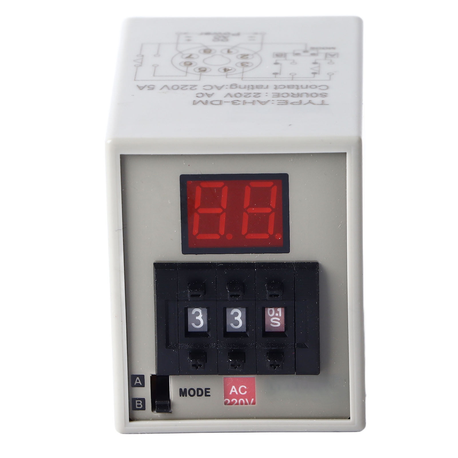 Digital Delay Timer Relay Module, 220V AC, Stable and Easy Controlled Delay Relay with Digital ...