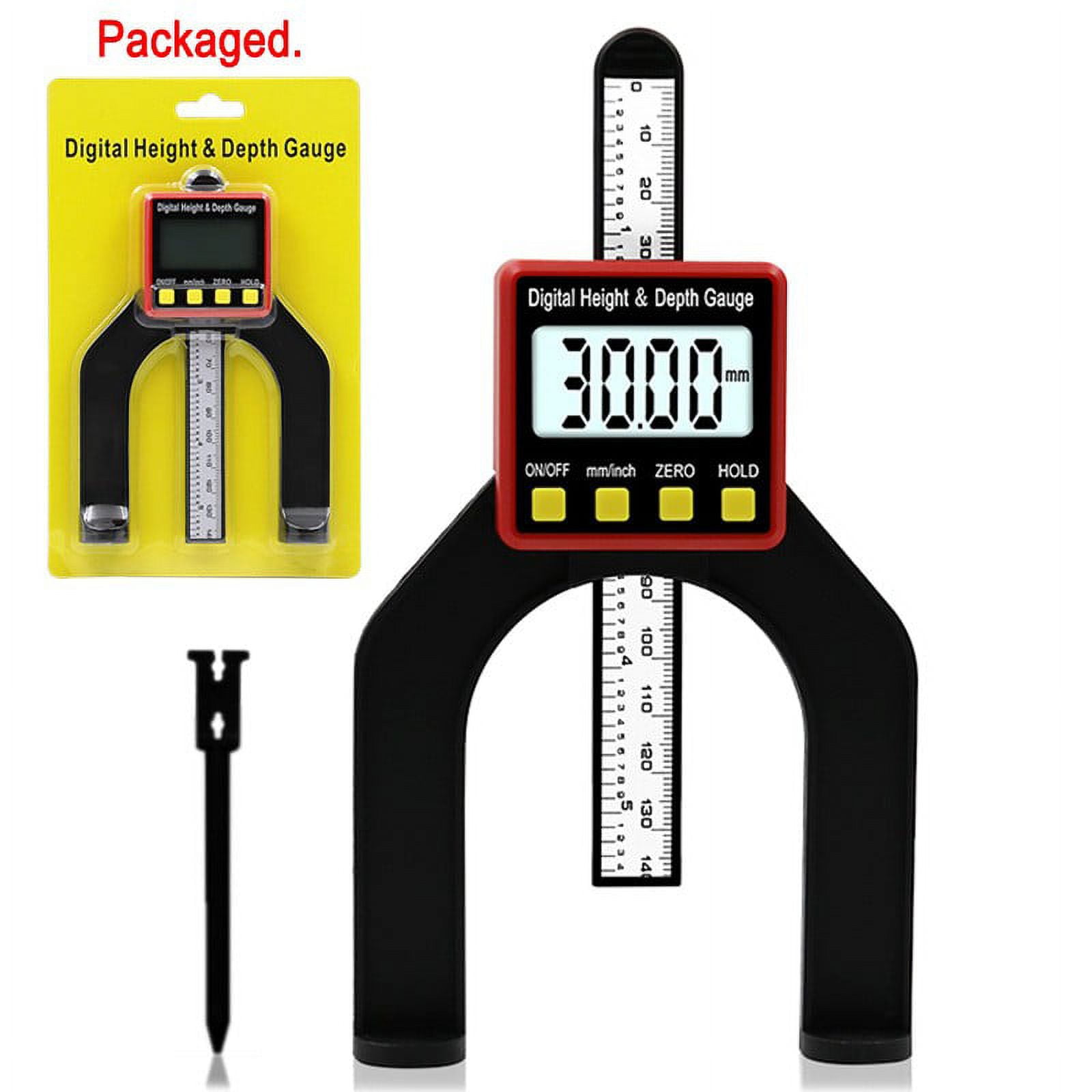Digital Depth Altimeter LCD Digital Depth Gauge Magnetic Feet Router ...