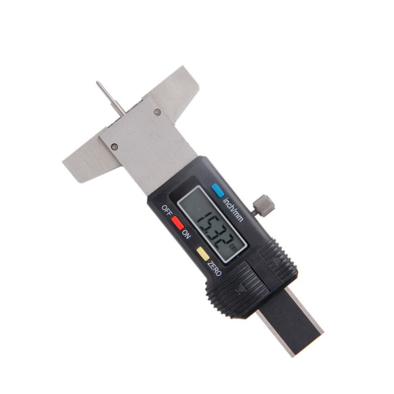 Digital Depth Gauge 0-25.4mm/0.01 Stainless Steel Tire Tread Measure ...