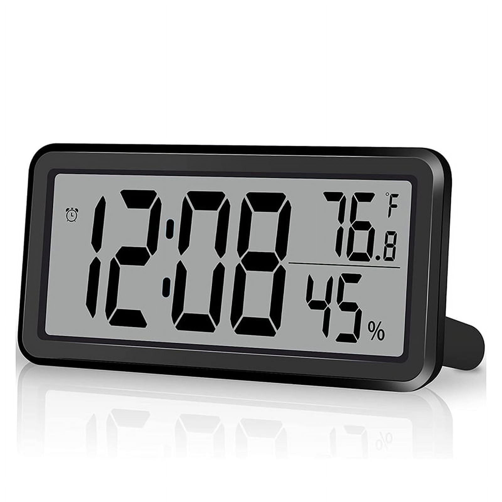 Digital ,Desk Clock,Battery Operated LCD Electronic Clock for Bedroom ...