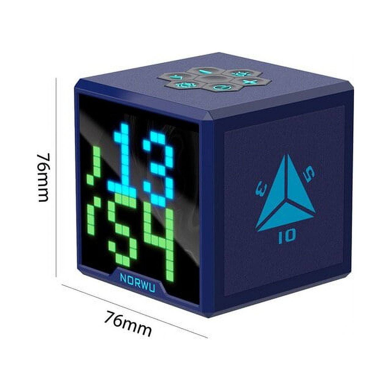 Digital Desktop Clock RGB Voice Control Pickup Lights WIFI Electric ...