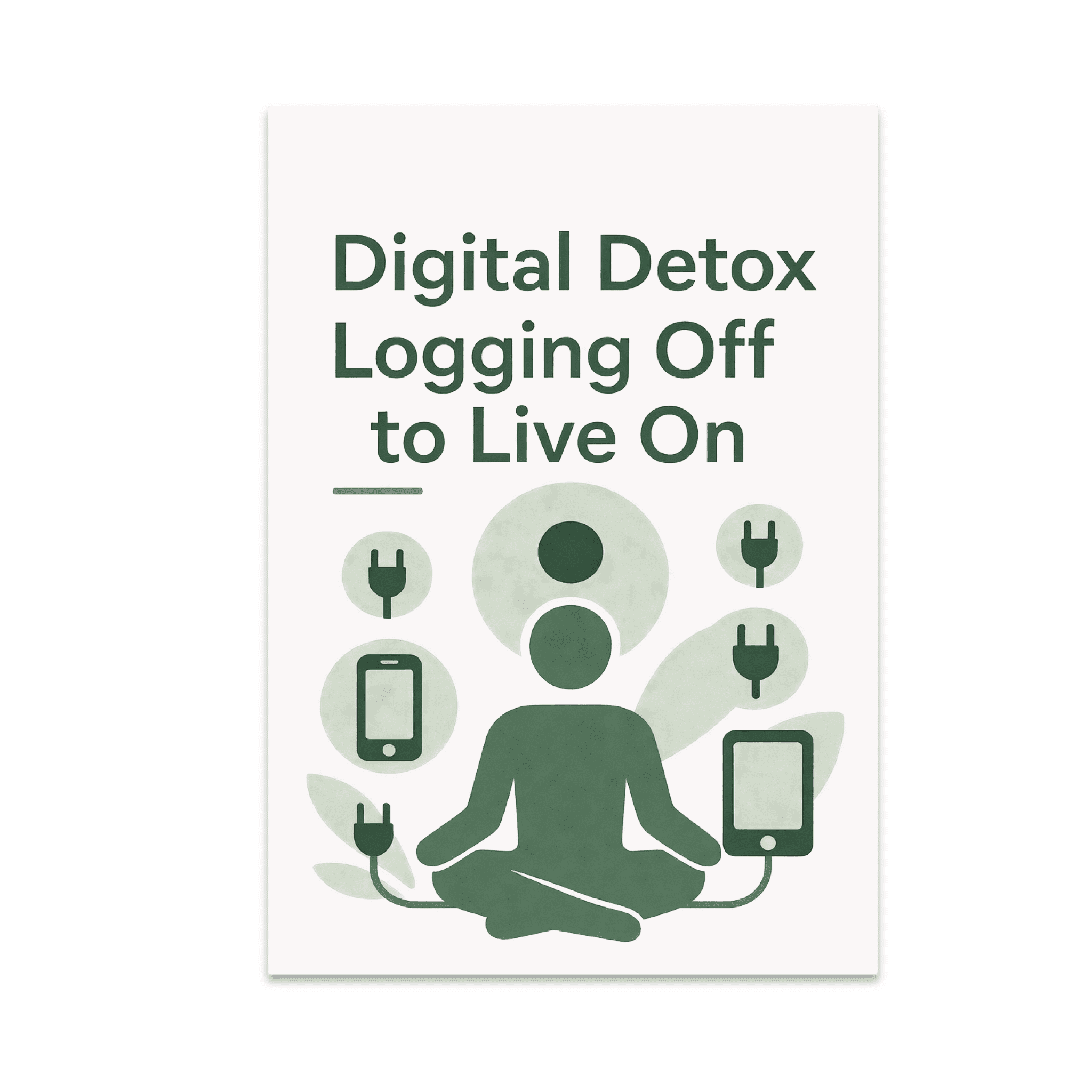 Digital Detox Logging Off to Live On - Mindfulness Decor - 13x19 Poster ...
