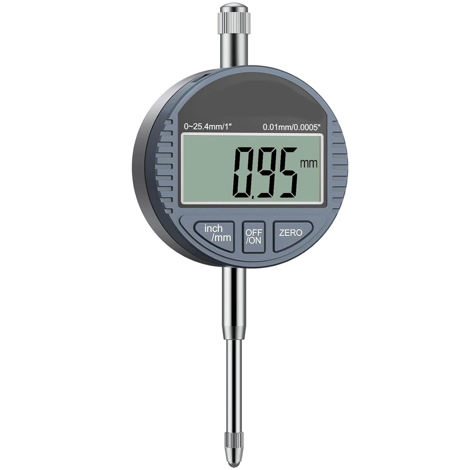 Digital Dial Indicator with Large LCD Display, Range, Resolution ...