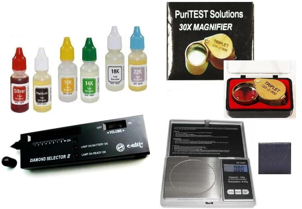 Digital Diamond Tester with Precious Metals Test Kit, Electronic Scale ...