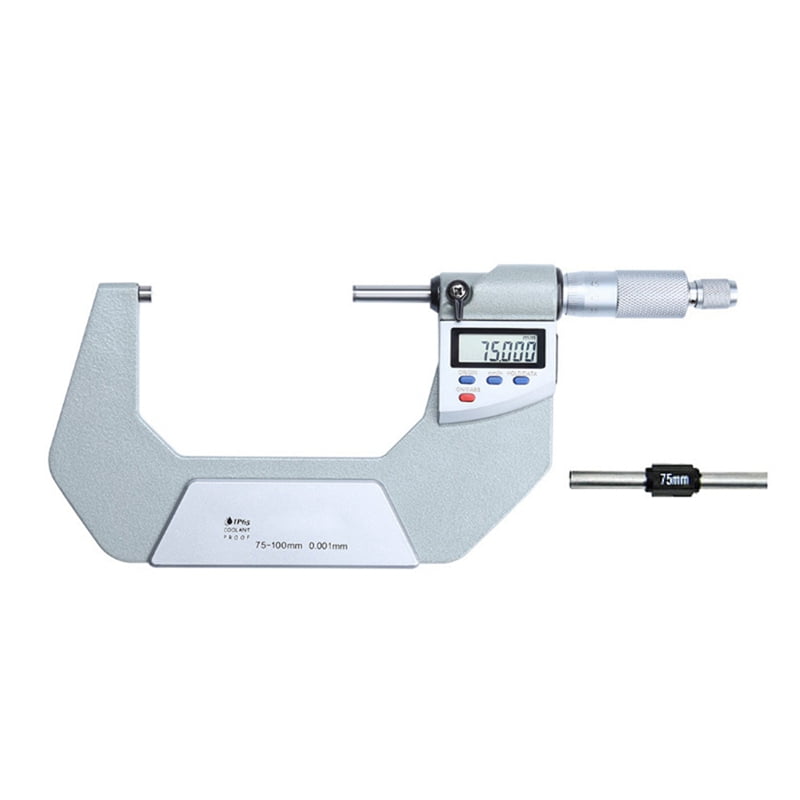 Digital Display 0.001mm Micrometer IP65 Waterproof Electronic Gauge 0 ...