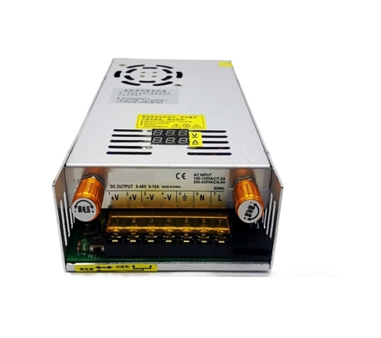 Digital Display Adjustable DC 480W Switch Power Supply, 0-5-12-24-26-48 ...