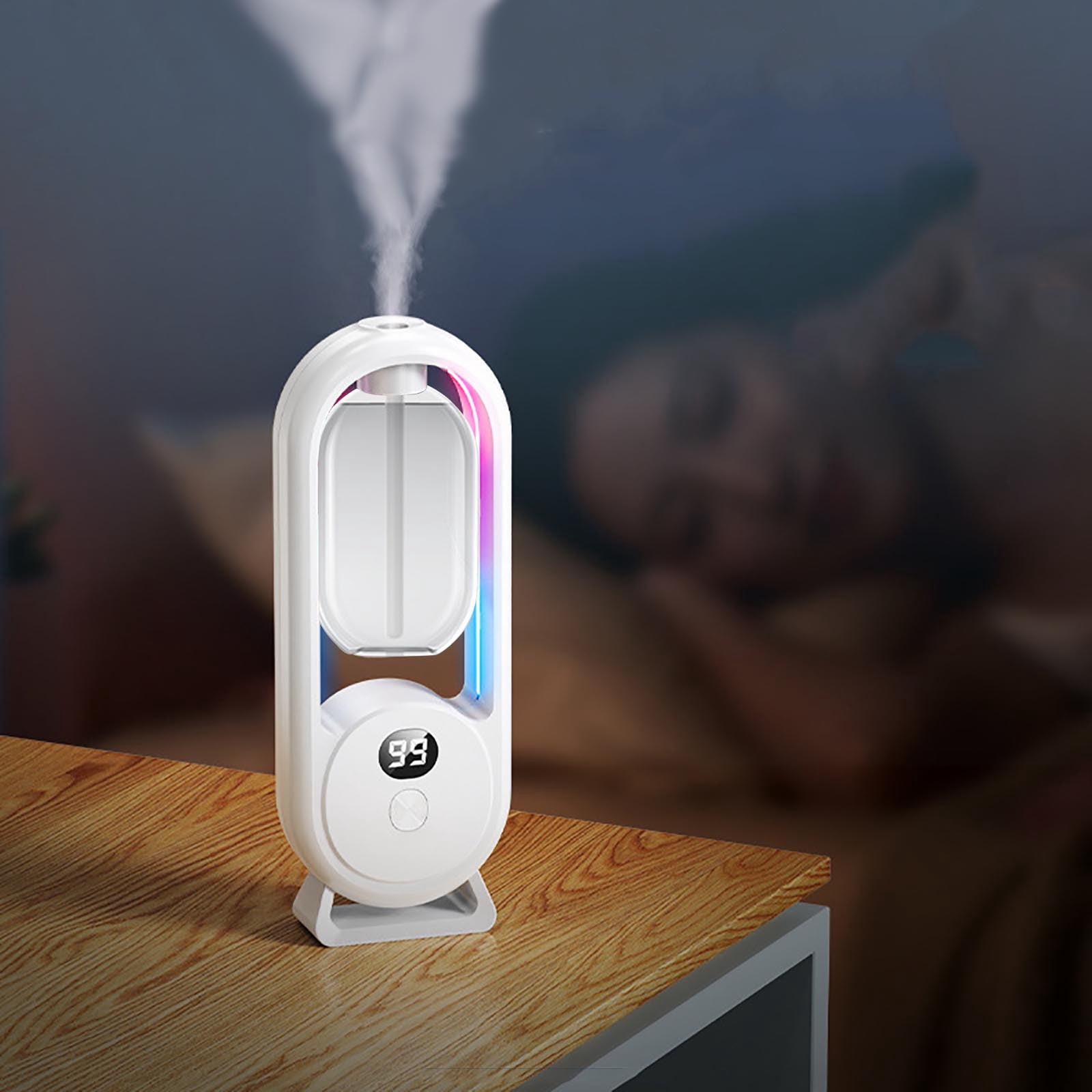 Digital Display Aroma Diffuser with 5 Mist Modes - 50ml Automatic Spray ...