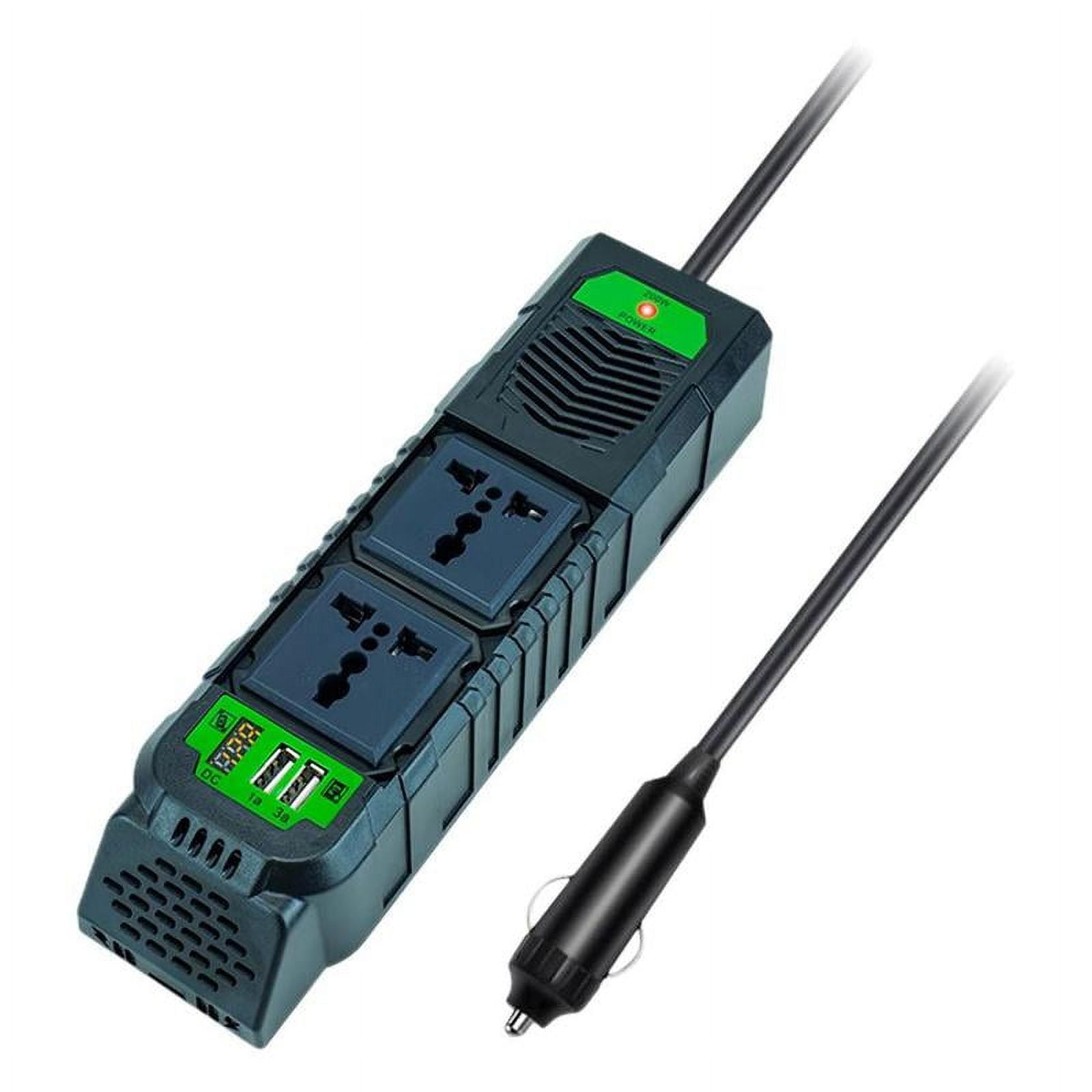 Digital Display Car Power Strip Converter, 200W Car Cigarette Lighter ...