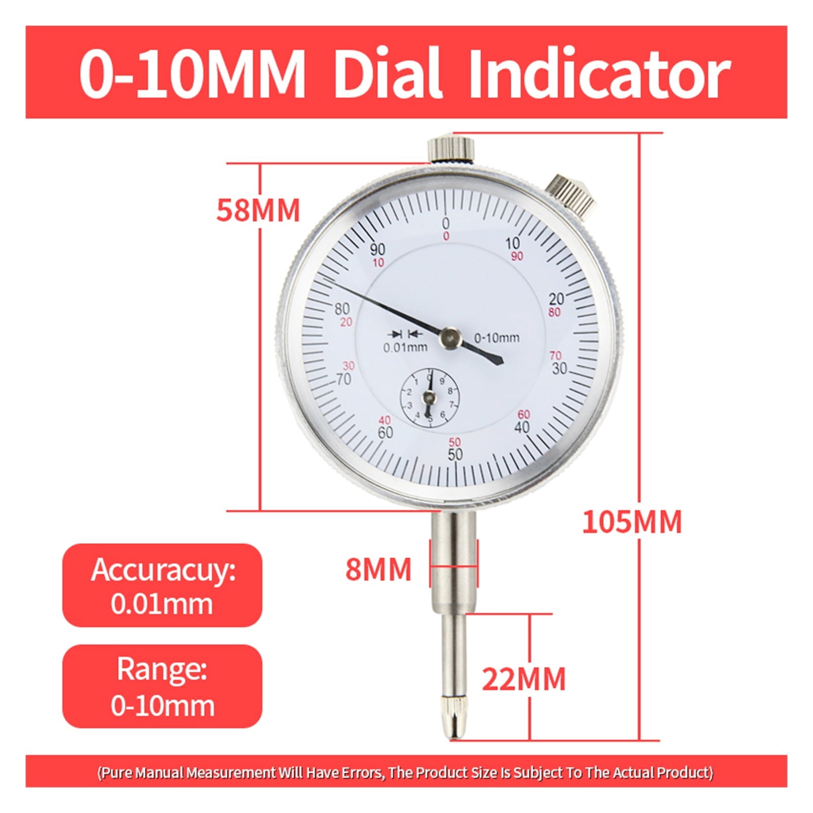 Digital Display Dial Indicator Micrometer Electronic Dial Gauge Hour ...