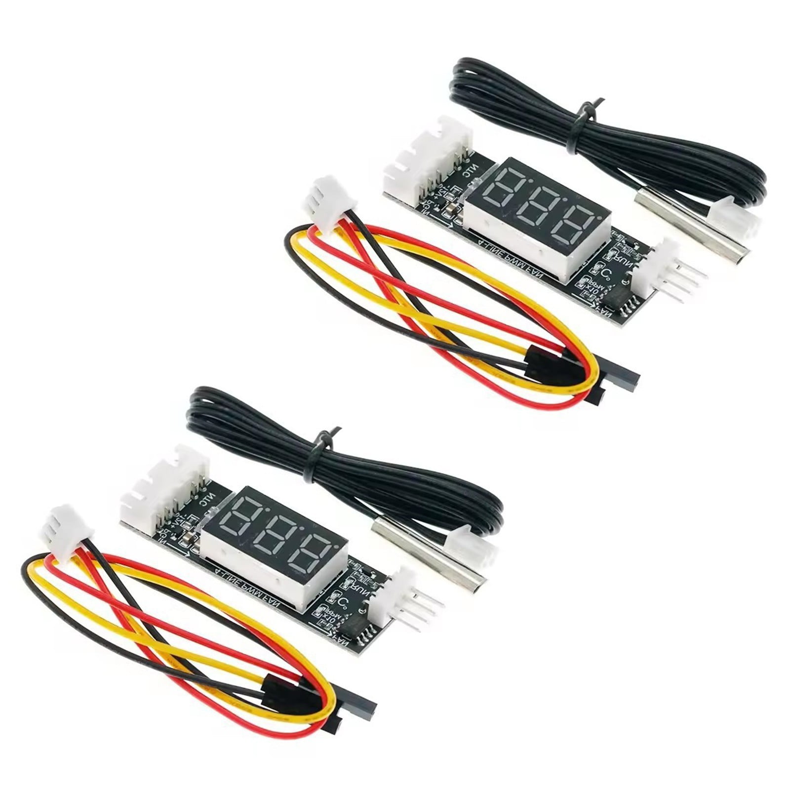 Digital Display Fan Temperature Speed Controller 12v 3a 4wire With Stop