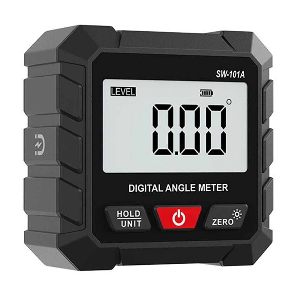 Digital Display Finder Meter Inclinometer 180 Reversible Electronic Angle Inclinometer Gauge ...