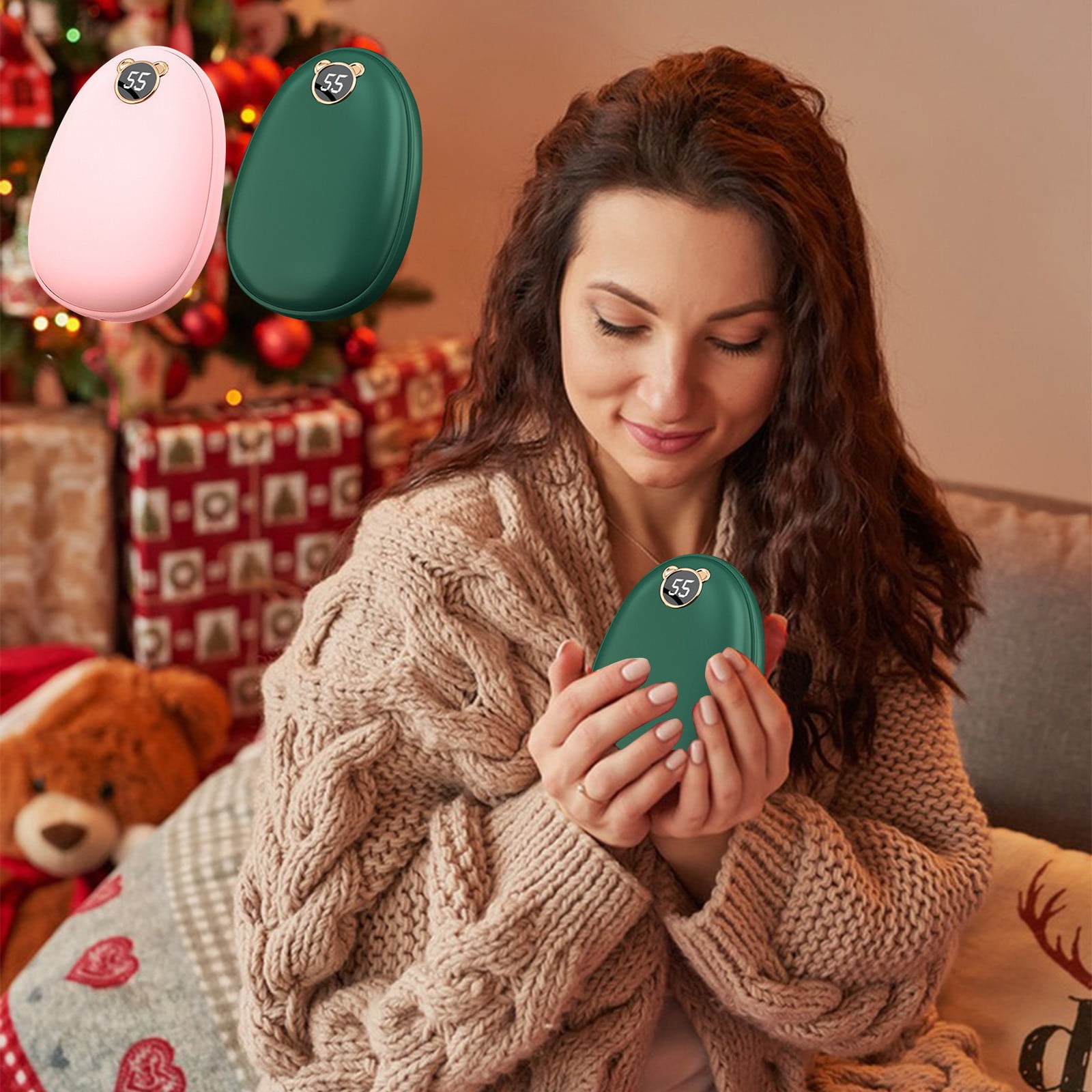 Digital Display Hand Warmer, Self Heating Power Bank, Dual-Sided ...