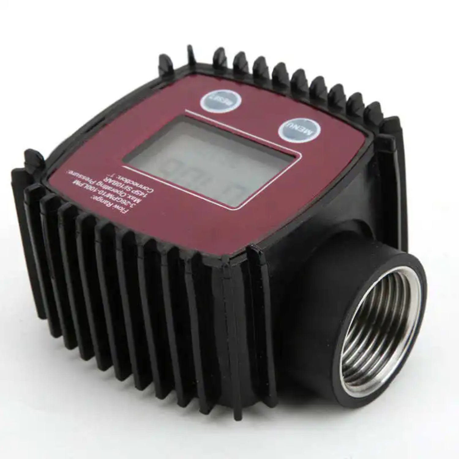 Digital Display K25 1in Female Thread Water Liquid Flowmeter Sensor for ...