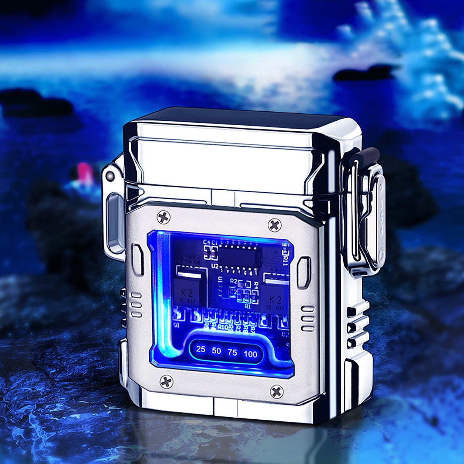 Digital Display Lighter, Kadlawus Electronic Lighter with LED Battery ...