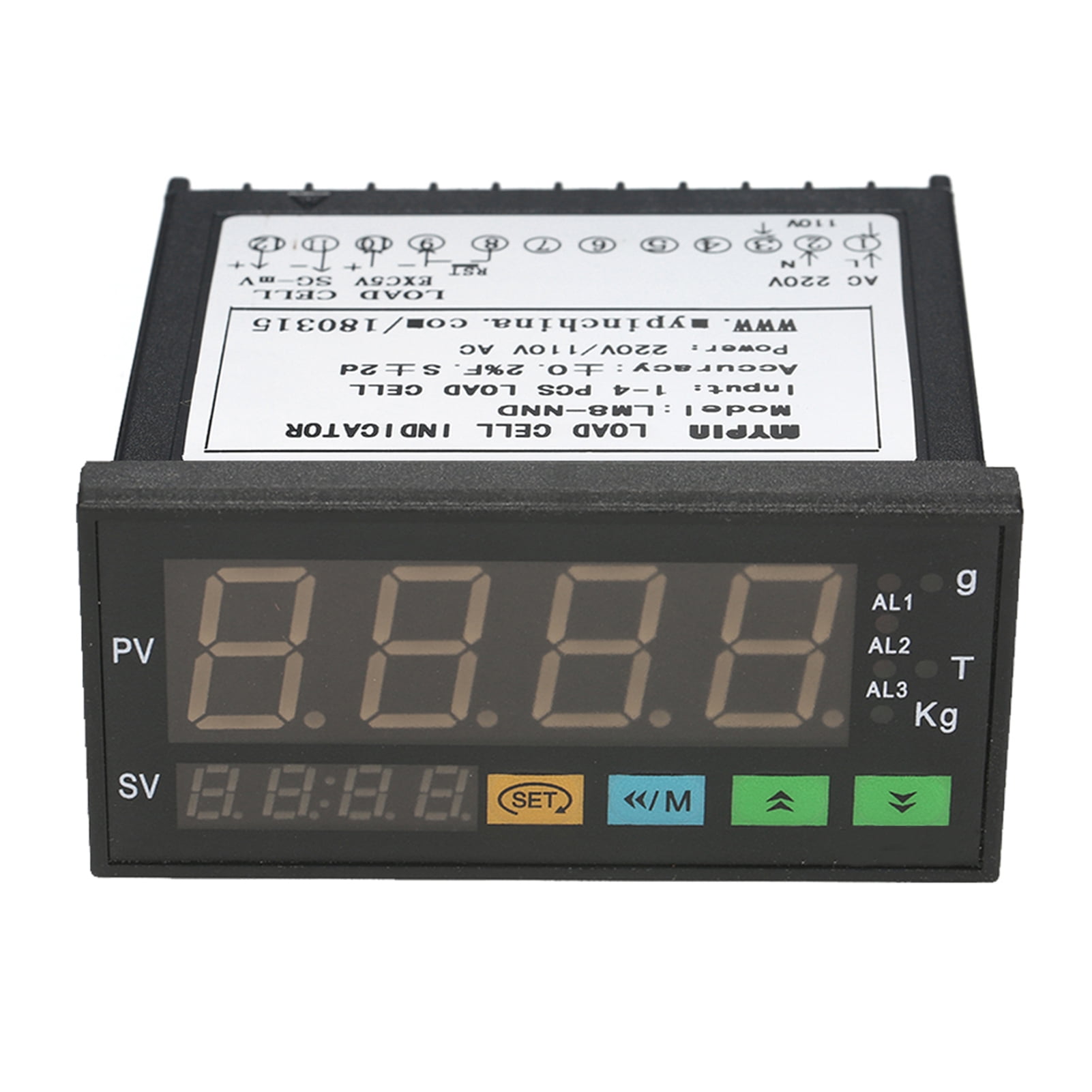 Digital Display,Load Cells Input Display Meter Load-cells Indicator 1~4 ...