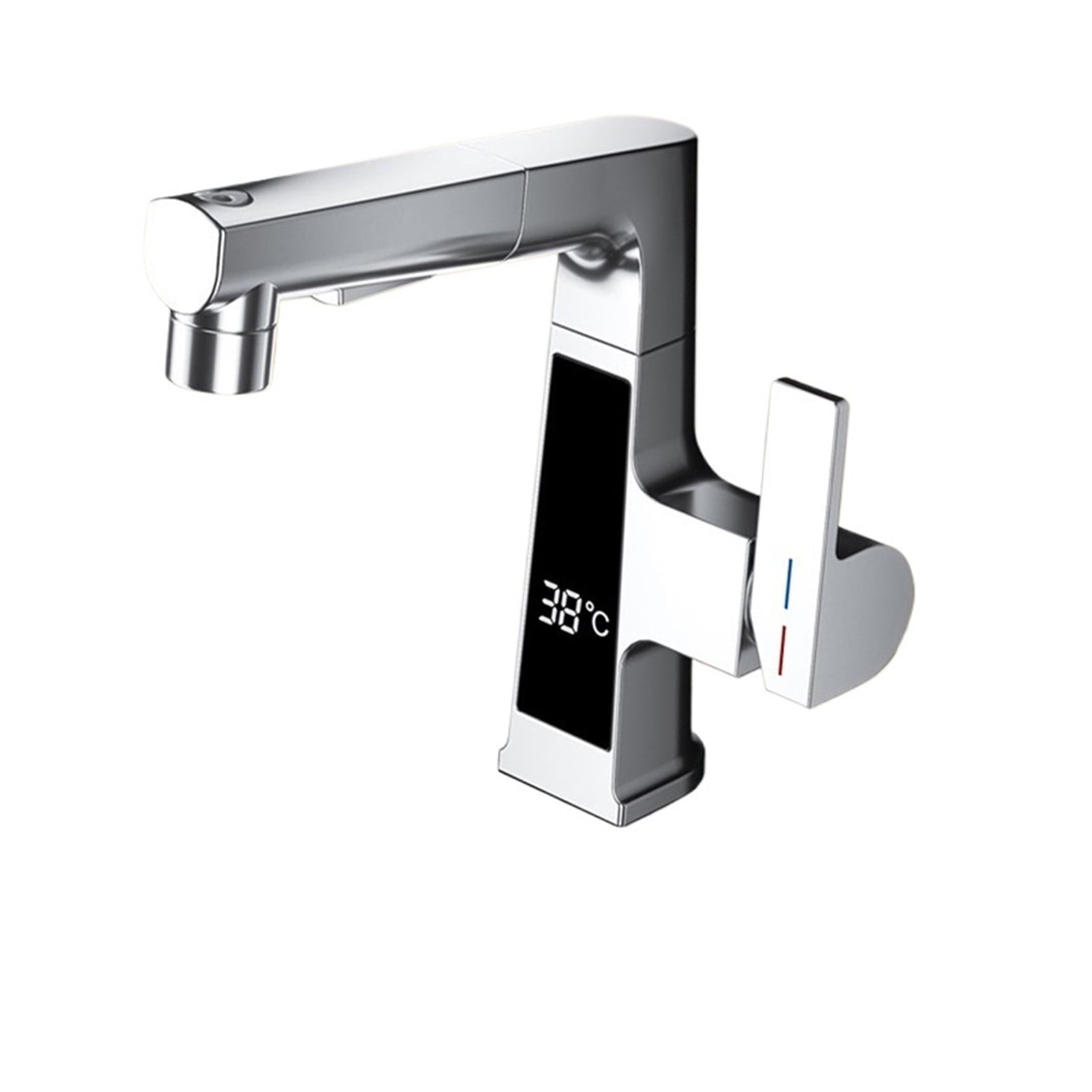 Digital Display Pulling Faucet, ligent Temperature Sensor Brass ...