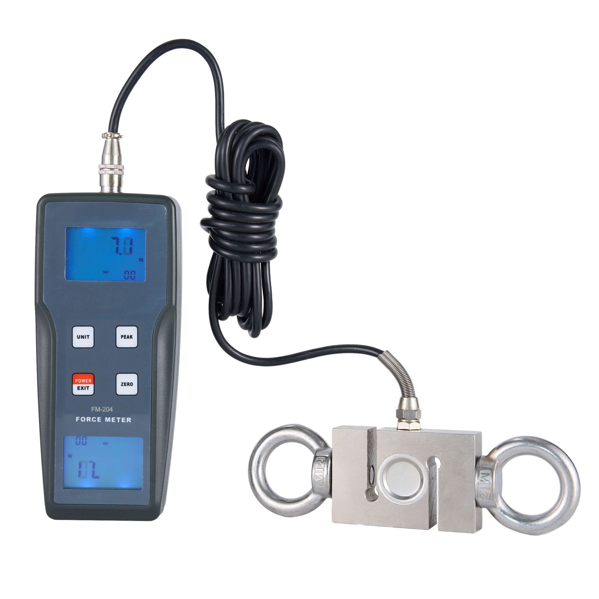 Digital Display Push-pull Dynamometer FM-204-1000K Tension Tester ± ...