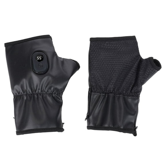 Digital Display Rechargeable Heated Fingerless Gloves Adjustable 3 ...