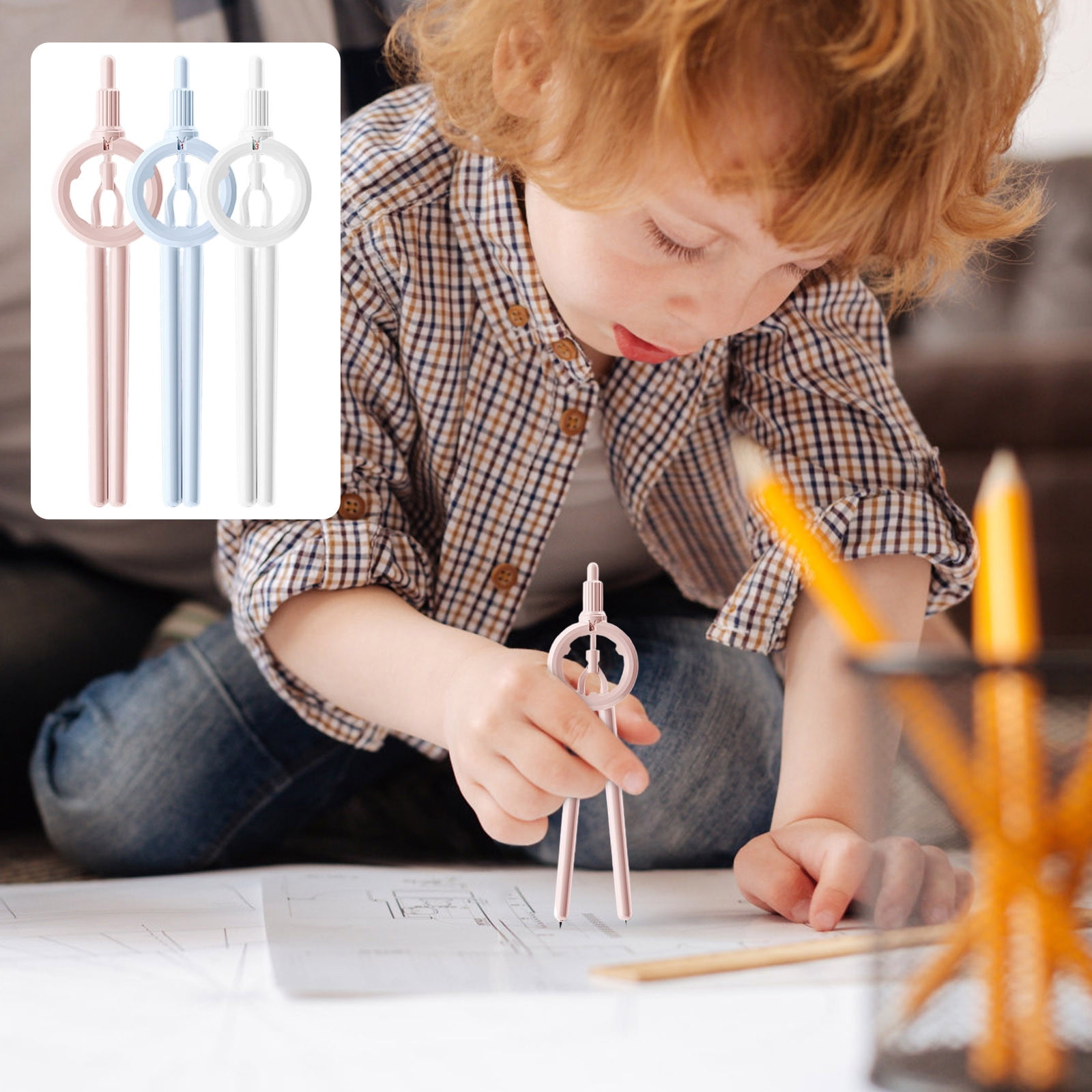 Digital Display Student Compass Set | Precision Math Geometry Drawing ...