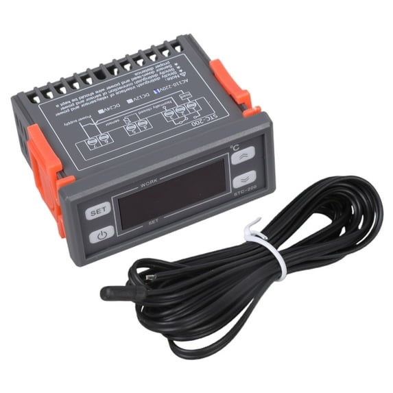 Digital Display Temperature Controller Thermostat Refrigeration Heating Controller ...