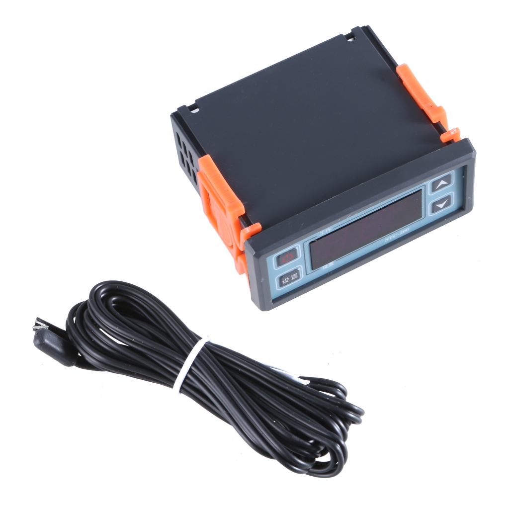 Digital Display Temperature Controller Thermostat Refrigeration Heating ...